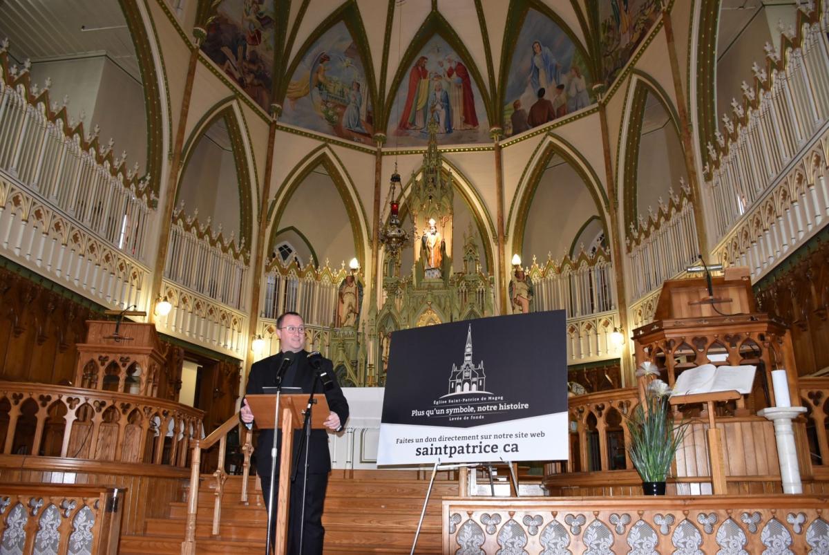 Saint-Patrice vise 3,2 M$ pour restaurer son église - Patrimoine Drummond